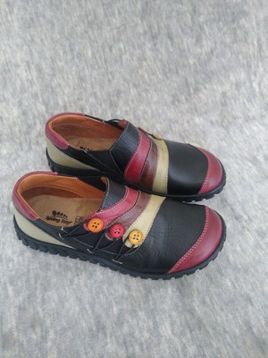 Spring Step Women’s Neeta Slip on Shoes Black Multi Color sz Eu 36 Us 5 ...