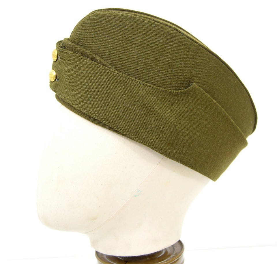 British Army Side Cap 1940's WW2 Forage Chip Hat Uniform Khaki Green ...