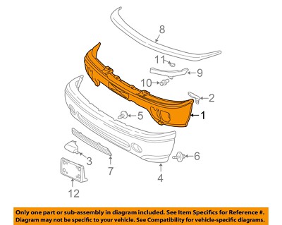 GM OEM 01-07 Sierra 1500 Classic Front Bumper Bumper Components-Bumper ...