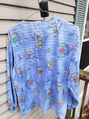 Simply Basic Med Texas 2 Step Frogs lab coat | eBay