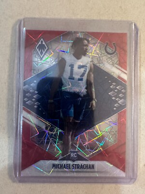 Michael Strachan 2021 Panini-Phoenix Football Red Lazer RC, 154/285, No ...