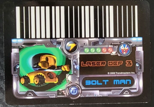 Rumble Robots - Power Cards - Laser Def 3 - Bolt Man | eBay