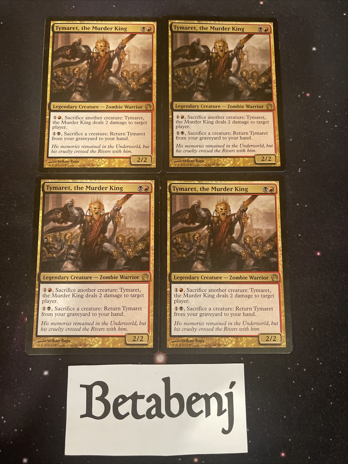 4x MTG Tymaret, the Murder King Theros (Playset) - Free ship over $25 ...