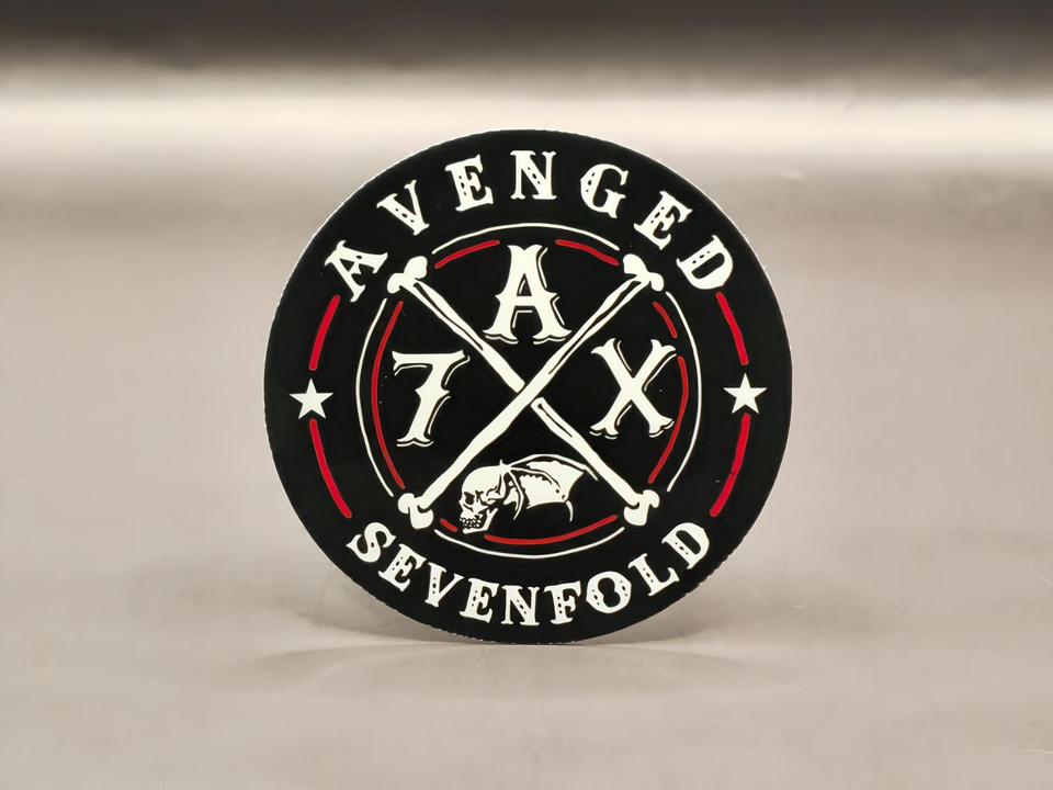 Heavy Metal Stickers Deathbat Skull Vinyl Decals Art Rock Band Avenged ...