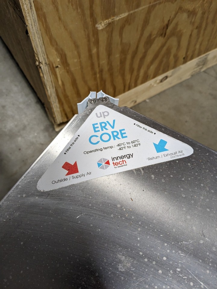 Innergy Tech IPE5 ICE2 ERV Core Energy Recovery Ventilator ICE2-IM-14 ...