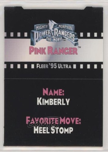 1995 Fleer Ultra Mighty Morphin Power Rangers Movie Pop-Up The Pink ...