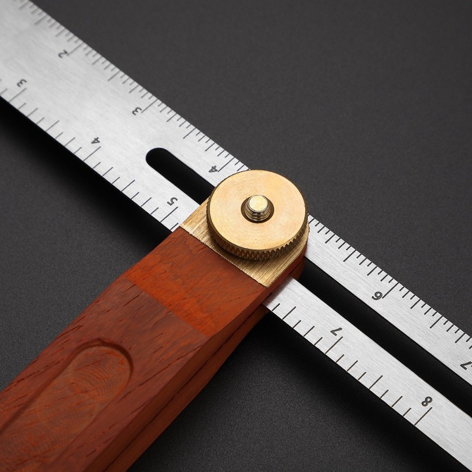 Carpentry Marking Ruler Measuring for Woodworking Hardwood Handle | eBay