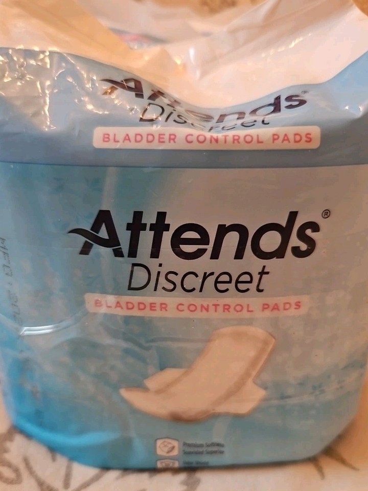 ATTENDS DISCREET BLADDER CONTROL PADS. 4 PACKS With 20 Each. Total 80 ...