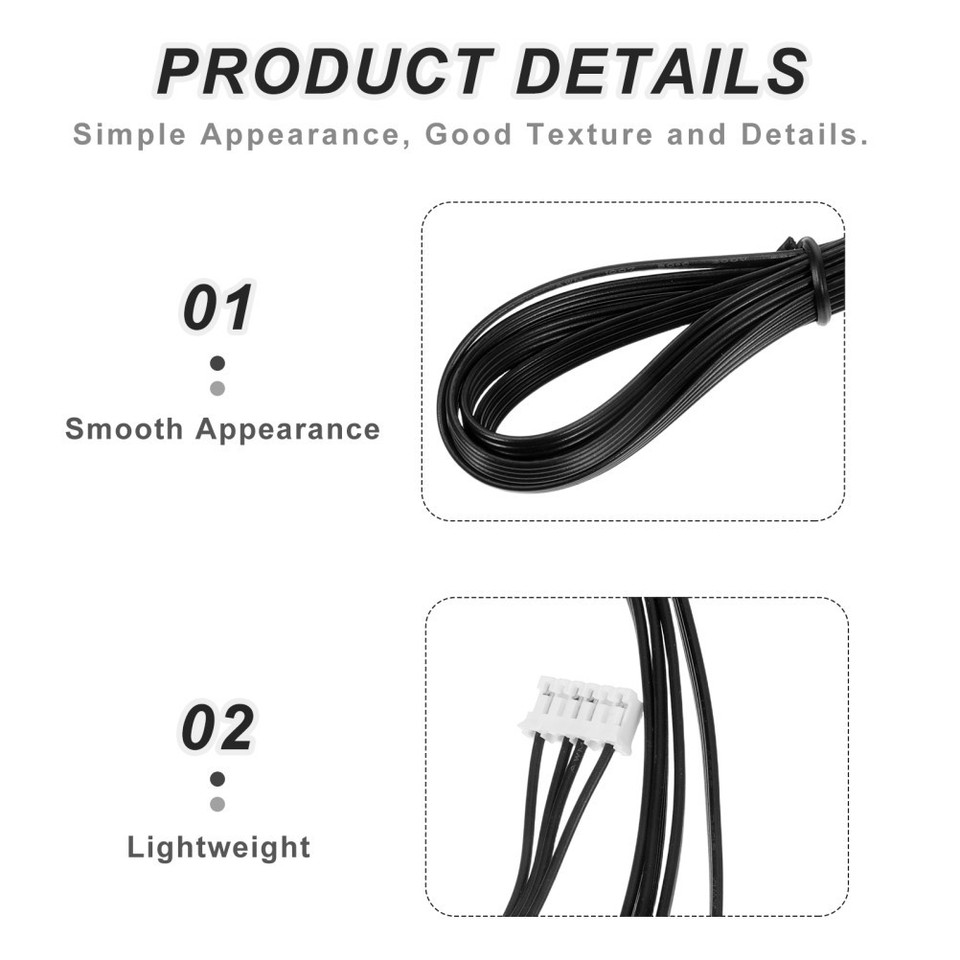 Stepper Motor Extension Cable for 3D Printer - 6-Pin Female-to-Male ...