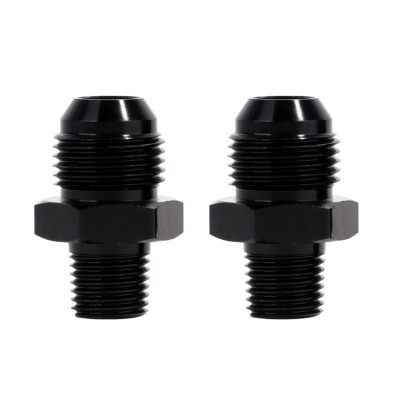 1/8" NPT to 4AN Fitting Male Straight Fittings Adapter Aluminum Black ...