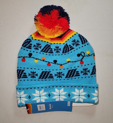 Aldi Gear Holiday Winter Beanie Hats 2023. 2 Styles! 3 Light Blue, 6 ...