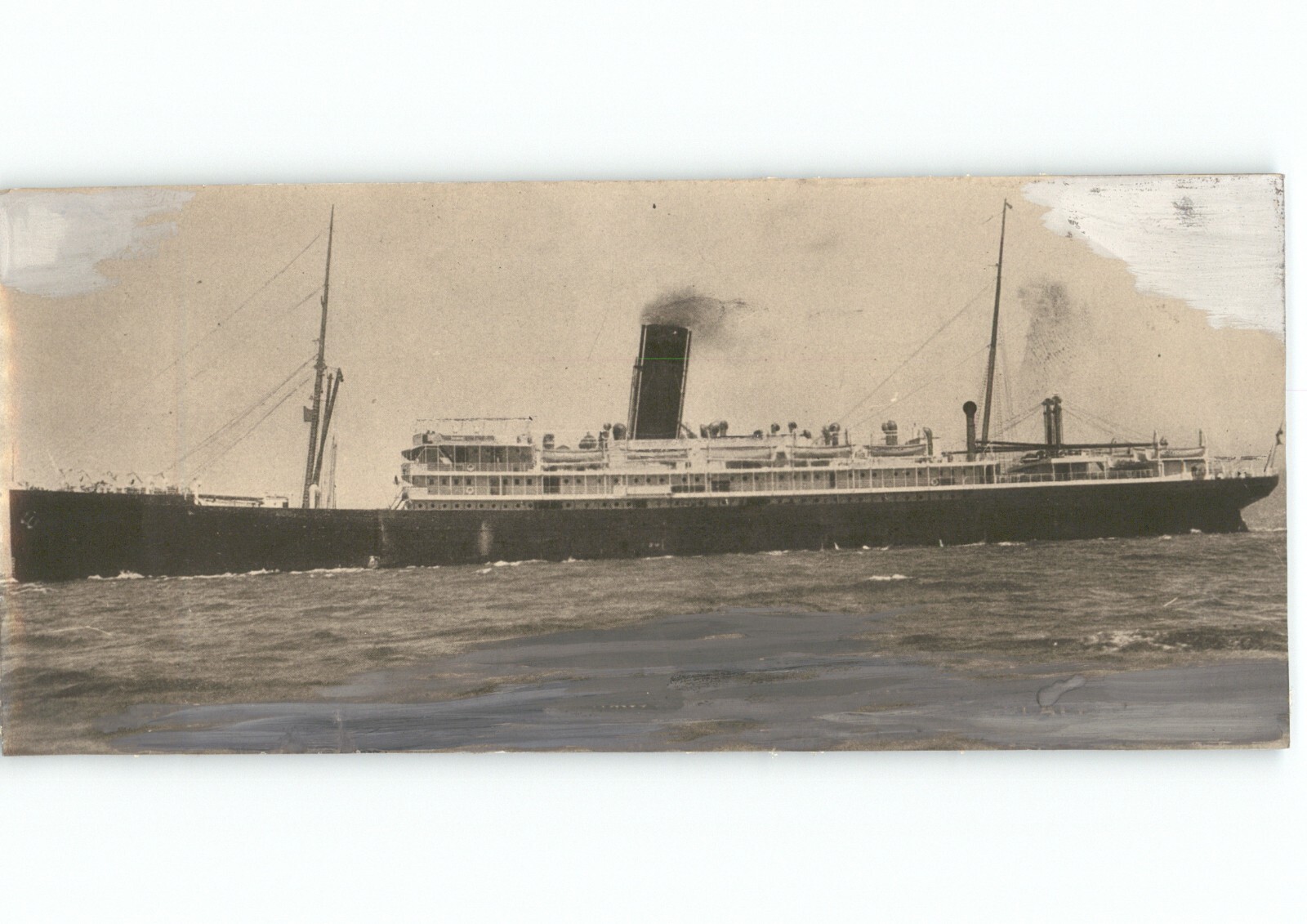 Pacific Sinking of UK Mail Ship RMS TAHITI Former WWI Trooper 1930 ...