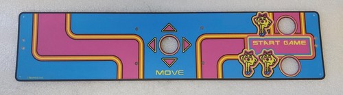 NAMCO MS. PAC-MAN PACMAN Arcade Game LEXAN CONTROL PANEL OVERLAY | eBay