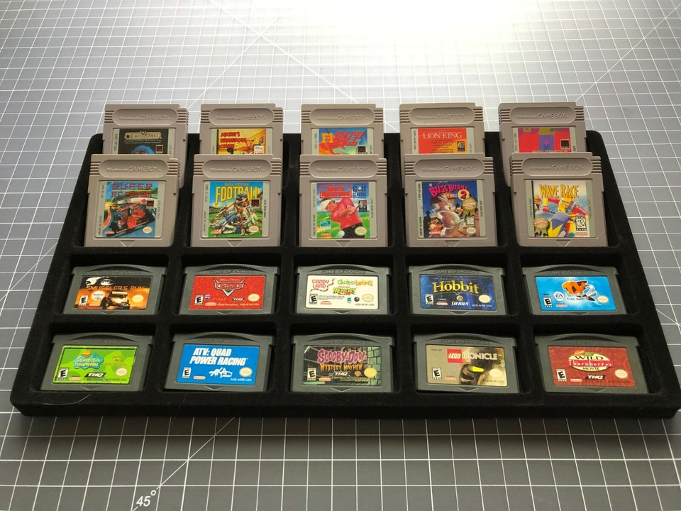 Nintendo Gameboy / GBA Advance Display Tray (Case Inserts) (Holds 20 ...