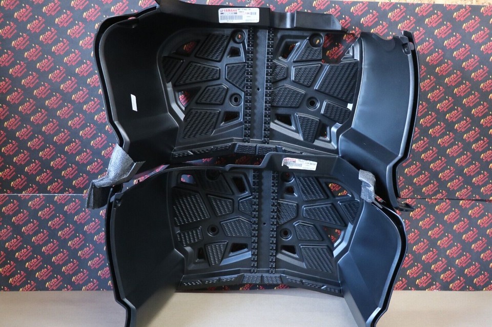 2 x OEM Floorboard footrest footwell Heel guards L+R Yamaha Kodiak 450 ...