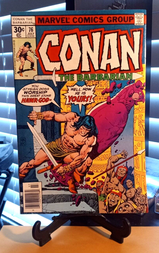 Conan The Barbarian #76 Marvel Comic Book 1977 - Swordless in Stygia | eBay