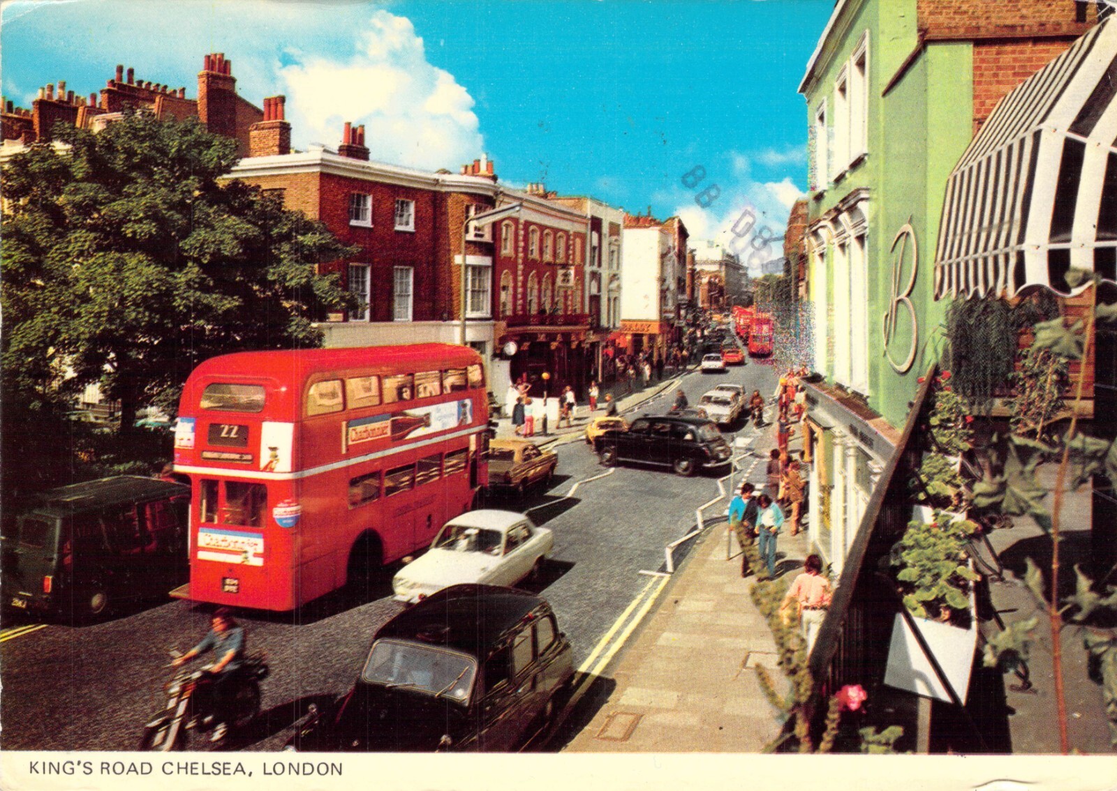 Chelsea's King's Road -Street in London, England 1976 Postcard M15 | eBay