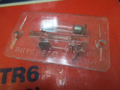 Triumph TR6 license plate lamp lens & bulb Brycrest UKC5205 British ...