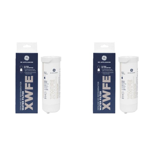 2-Pack GE XWFE Refrigerator Water Filter Replacement No Chip Compatible ...