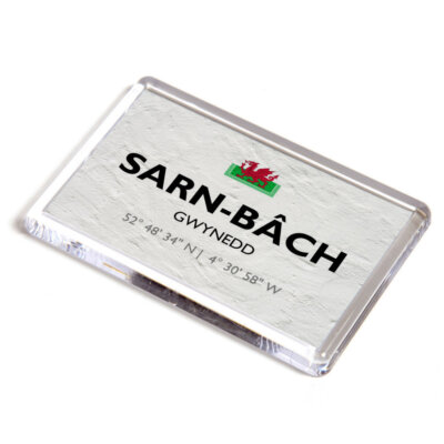 FRIDGE MAGNET - Sarn-bâch, Gwynedd, Wales - Lat/Long SH3026 | eBay UK