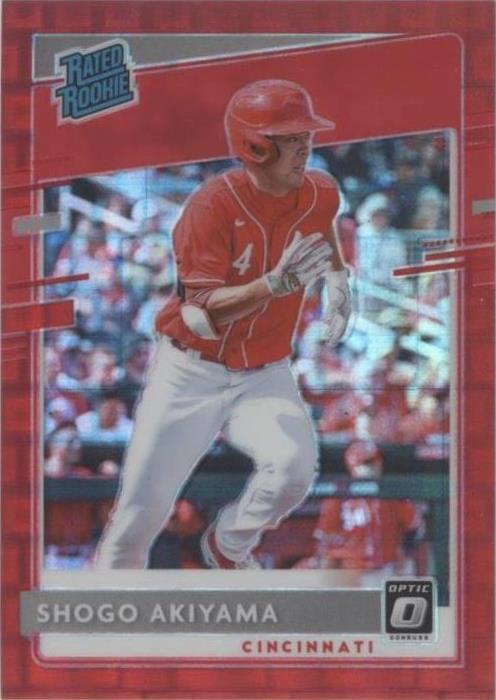 2020 Panini Donruss Optic - Rated Rookies Shogo Akiyama #96 Red Pandora ...