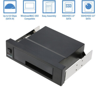 Bay 2.5" 3.5'' Drive HDD&SSD Caddy Internal Rack Enclosure F0O7 | eBay