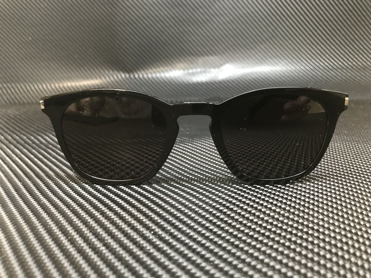 SAINT LAURENT SL28 SLIM 001 Black Phantos 49 mm Unisex Sunglasses ...