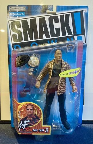 WWF WWE The Rock JAKKS Pacific SmackDown! Raw Heat Series 3 Action ...
