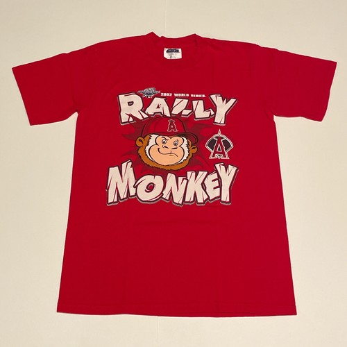 VINTAGE ANAHEIM ANGELS 2002 RALLY MONKEY T SHIRT (MEDIUM) | eBay