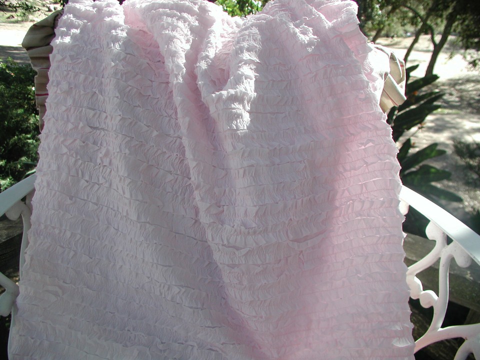 Exclusive Hand Made PINK Cotton Ruffles Fabric 100% Cotton BTY | eBay
