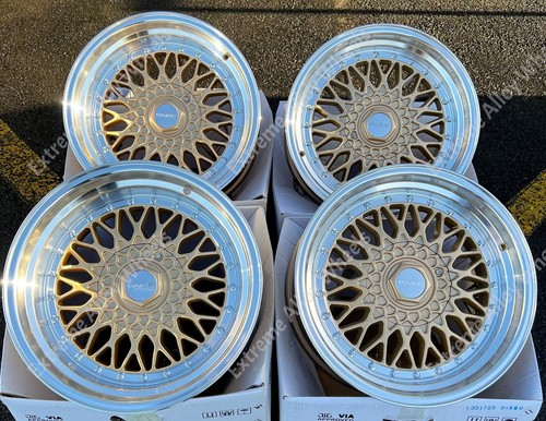 Alloy Wheels 15" RS For Fiat Grand Punto Evo Hyundai i10 i20 4x100 Gold ...