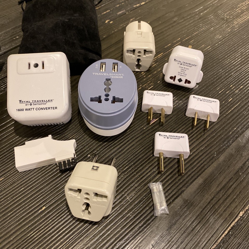 SAMSONITE 1600 Watt Converter Adapter Kit Royal Traveller & More Lot | eBay