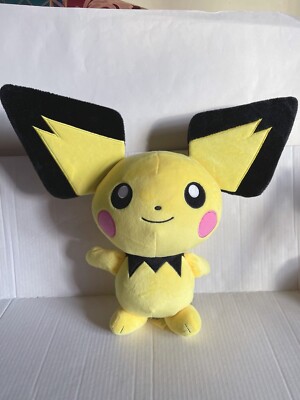 Pokemon Build-A-Bear Pichu Plush Stuffed Animal Pikachu Pre-Evolution ...