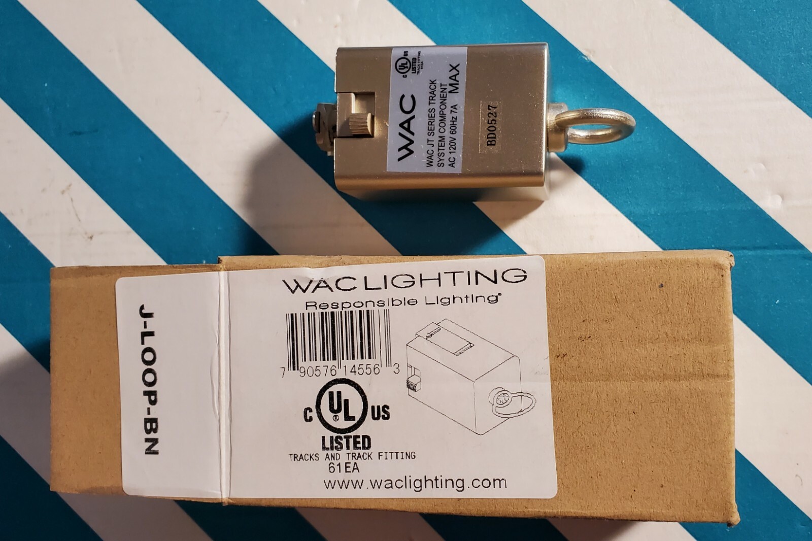 WAC J Track Suspension Loop For Hanging Fixture, Brushed Nickel.J-LOOP ...