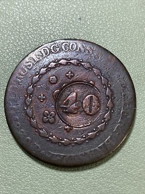Brazil Coin 40 Reis 1830 Counter Struck | eBay