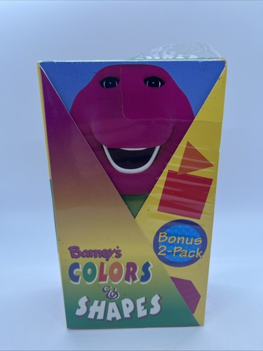 Barney Friends Colors & Shapes Rainbow Beard VHS 2-Video Tape Box Set ...