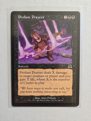 Profane Prayers - Onslaught - LP - MTG Magic - Common - Sorcery | eBay