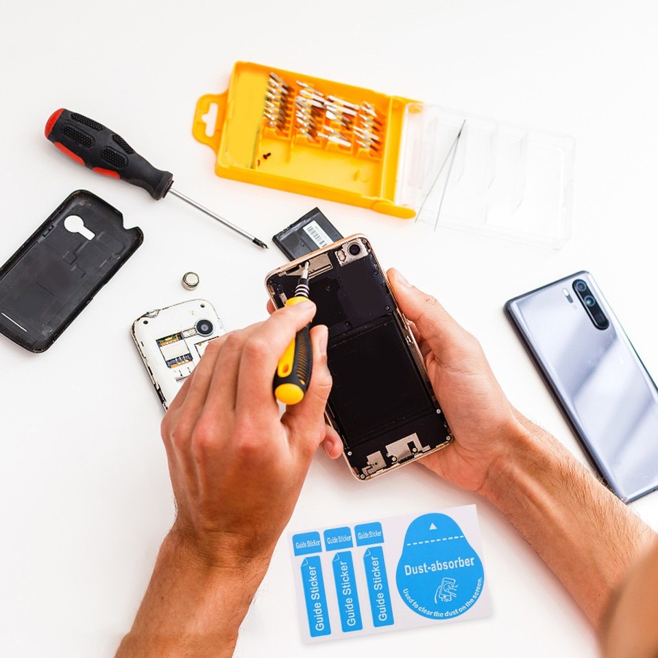 400 Pcs Dust Removal Sitcker Phone Screen Cleaner Removing Stickers ...