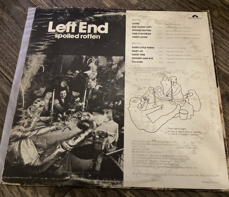 Left End Spoiled Rotten 1974 Heavy Blues Hard Rock Rare Polydor | eBay