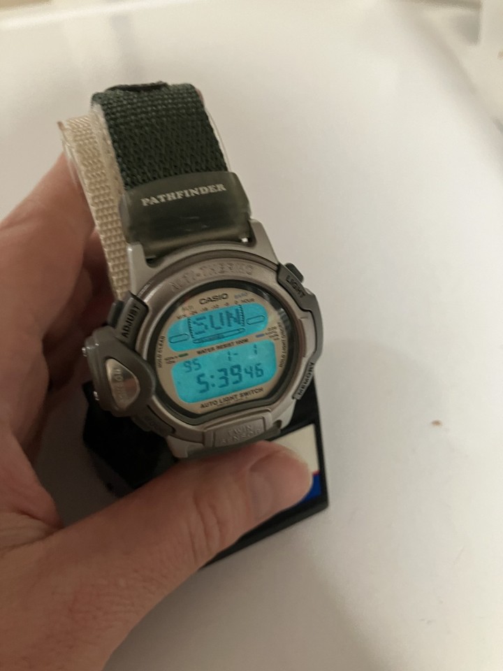 Casio Vintage Rare 1990s PAL-20V-3VTN Pathfinder Barometer Altimeter | eBay