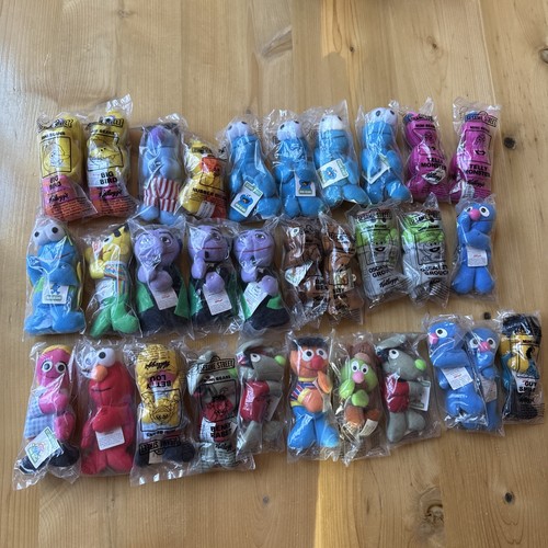 VINTAGE Kellogg's 1999 Sesame Street 4" Mini Beans Lot 31 New in ...