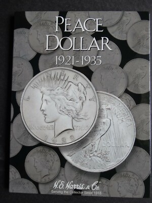He Harris Peace Dollar Coin Folder 1921-1935 Album Book 2709 | eBay