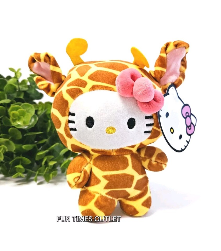 Sanrio Hello Kitty Safari Giraffe Costume 6" Plush Figure Stuffed Girls ...