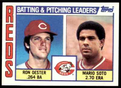 1984 Topps Ron Oester/Mario Soto A Baseball Cards #756 | eBay