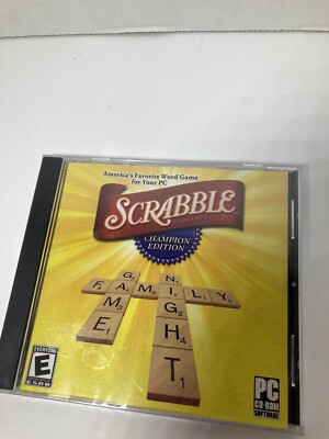 Scrabble Champion Edition PC CD-ROM Americas Favorite Word Game Sealed ...