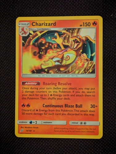 Pokemon Charizard 14/181 - Non Holo Rare - SM Team Up | eBay