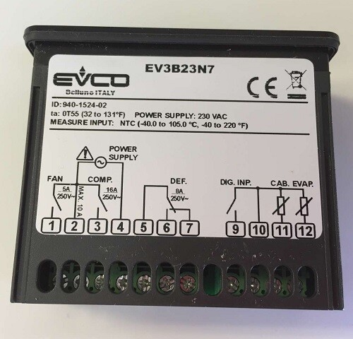 Digital Controller EVCO EV3B23N7 | eBay Australia