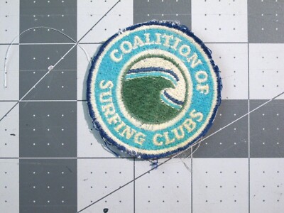 vtg 1960s Surfing ephemera - patch Coalition of Surfing Clubs | eBay