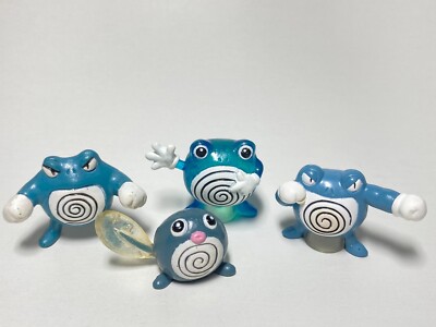 Poliwag, Poliwhirl, Poliwrath(H0.7"-1.0")Pokemon Bandai Collection ...