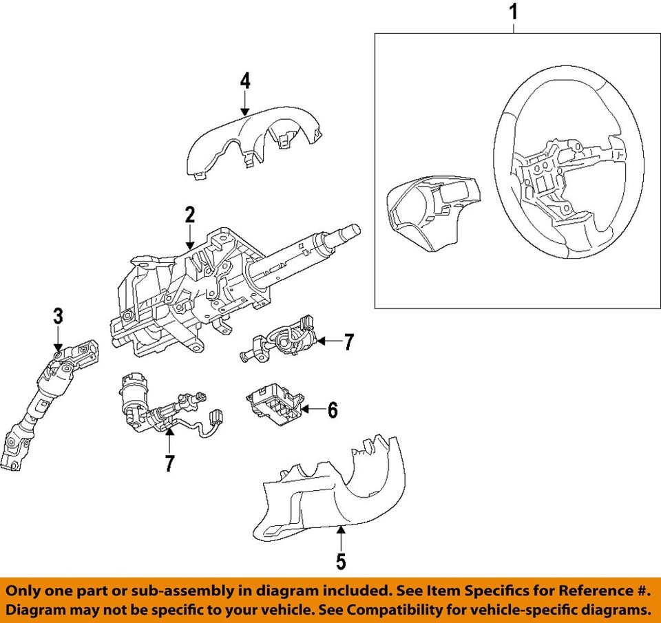 GM OEM 13-19 XTS Shroud, Switches Levers-Upper Clmn Cover 20995408 | eBay